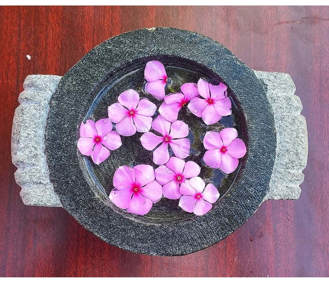 EZAHK Stone uruli for Home Decor, Stone Urli Ethnic Traditional Bowl S ...